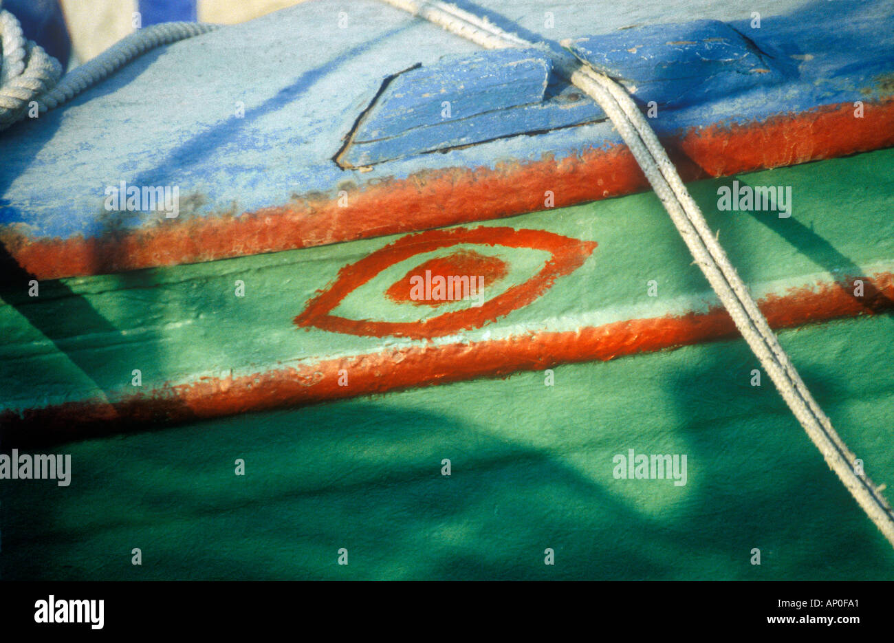 Evil eye boat greek hi-res stock photography and images - Alamy
