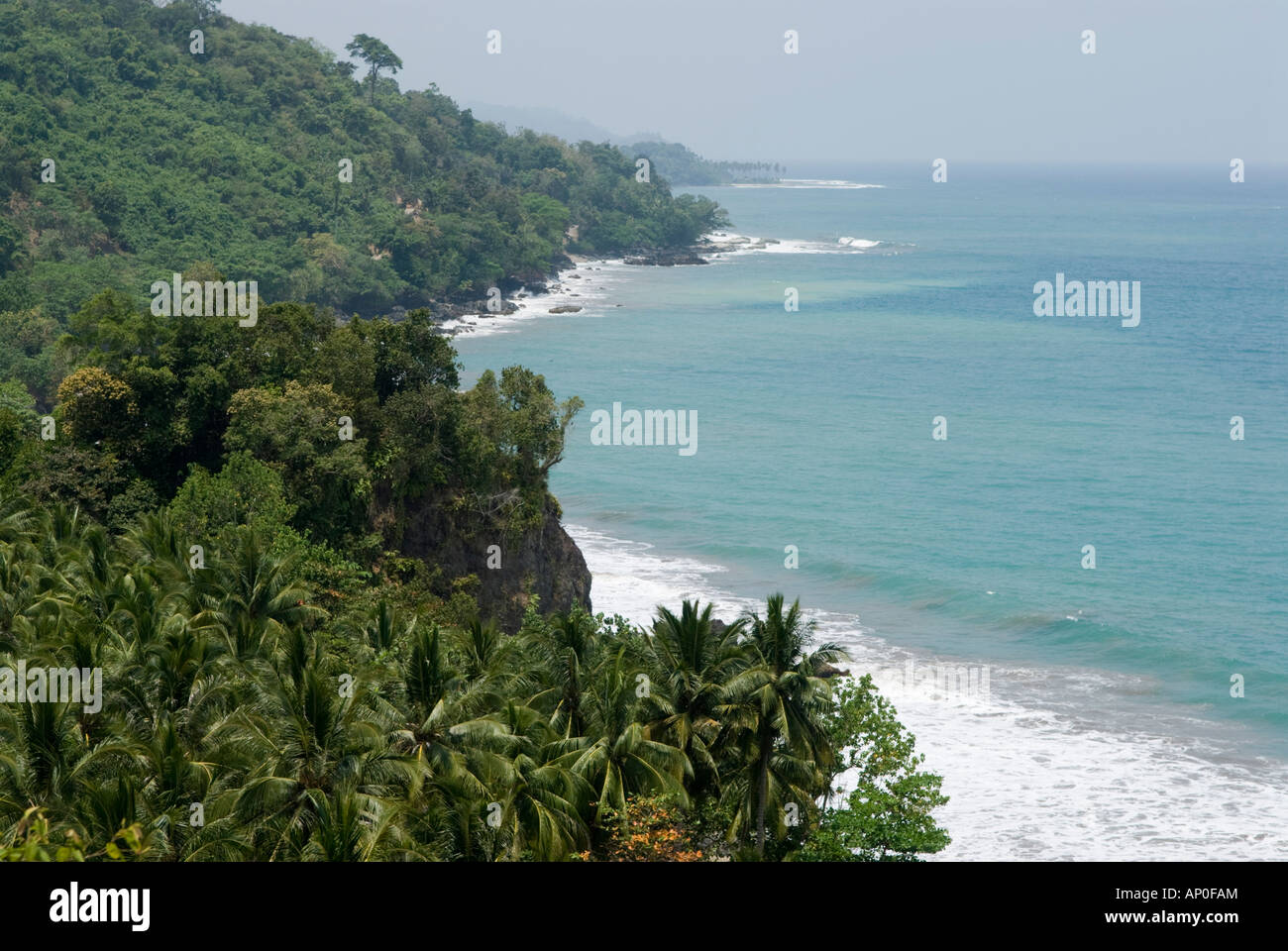 View of southern coast of Sumatra Indonesia Stock Photo - Alamy
