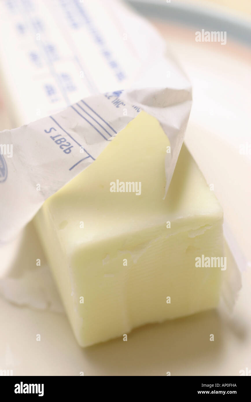 stick of butter the standard American supermarket package Stock Photo ...