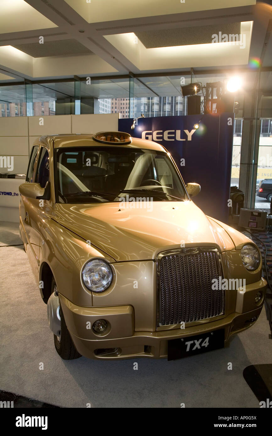 Detroit Michigan The Chinese made Geely TX4 London taxi on display at ...