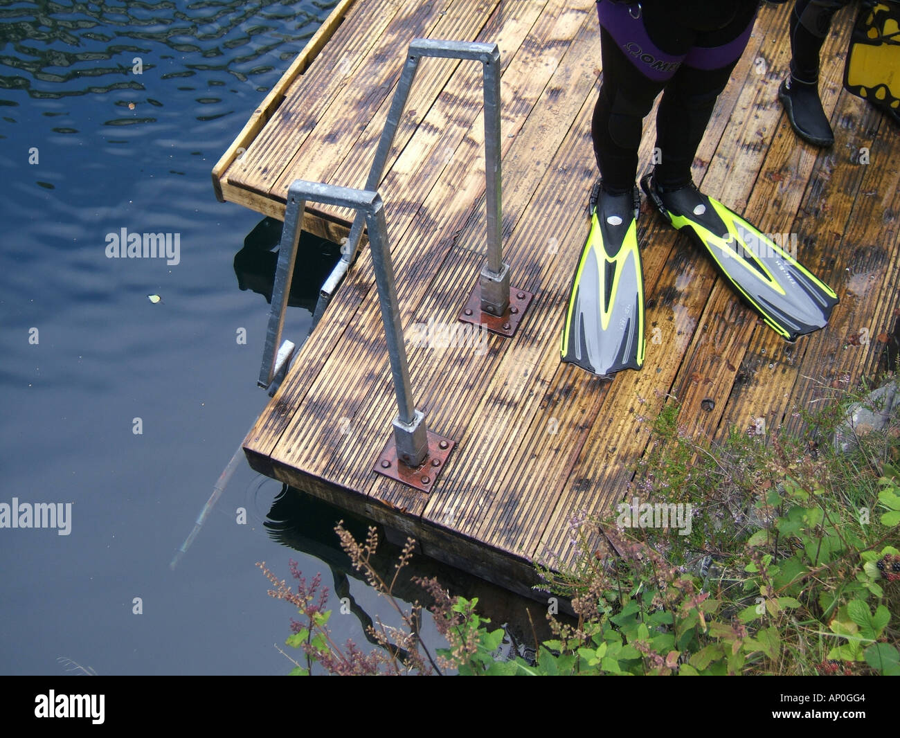 detail of divers feet and flippers Stock Photo - Alamy
