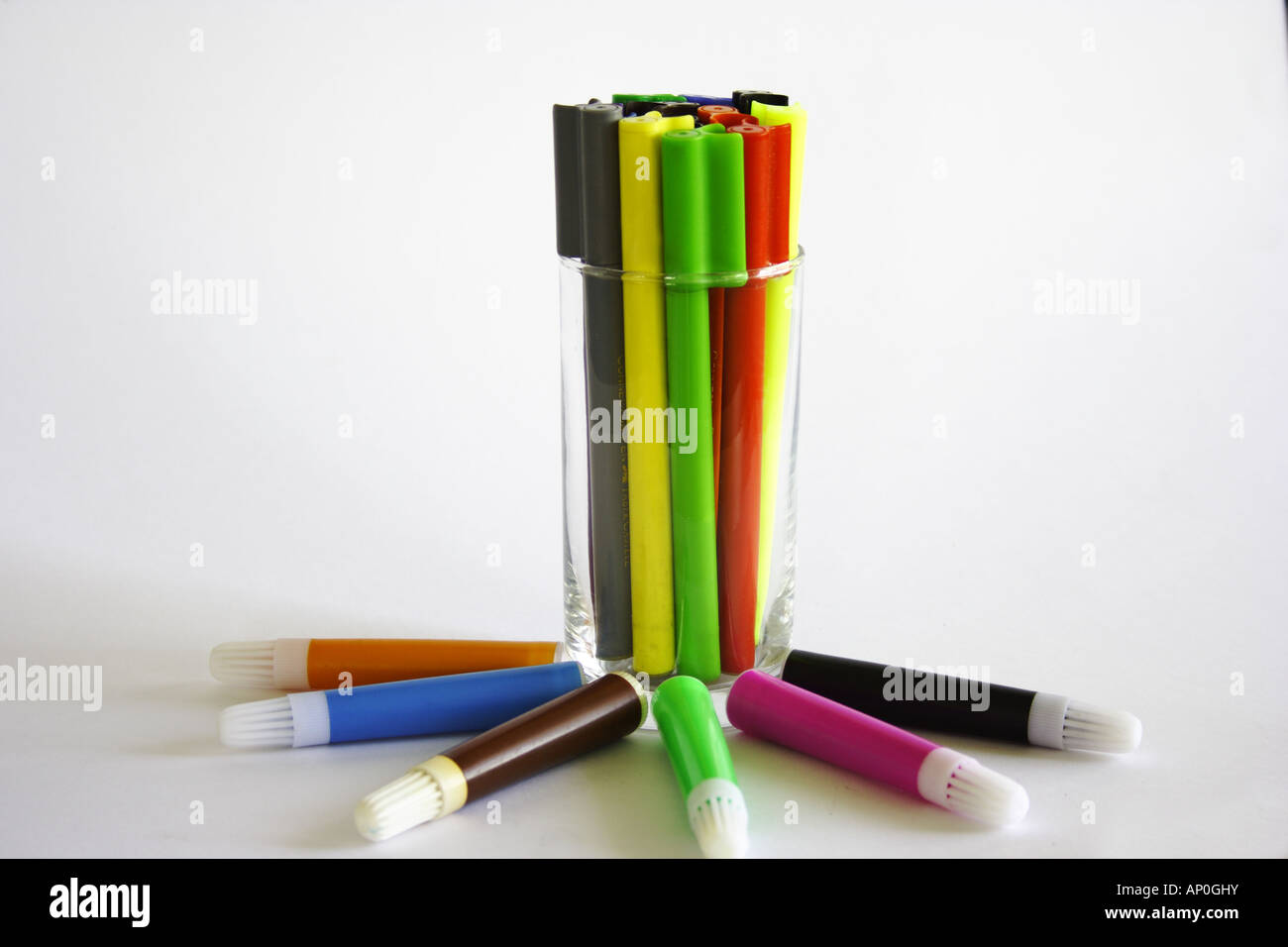 Multi colored sketch with white background Stock Photo - Alamy