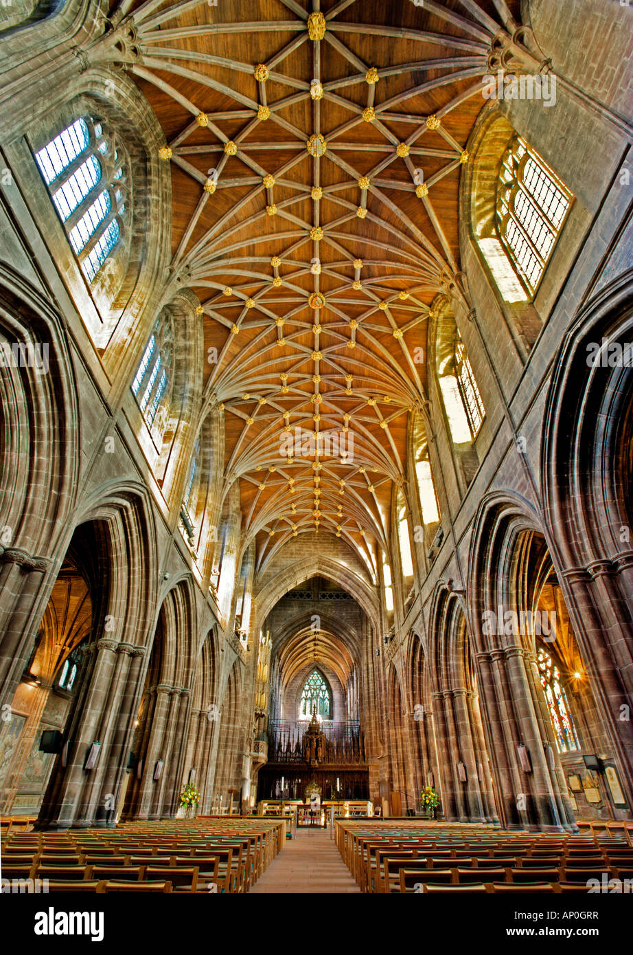 Interior of chester cathedral hi-res stock photography and images - Alamy
