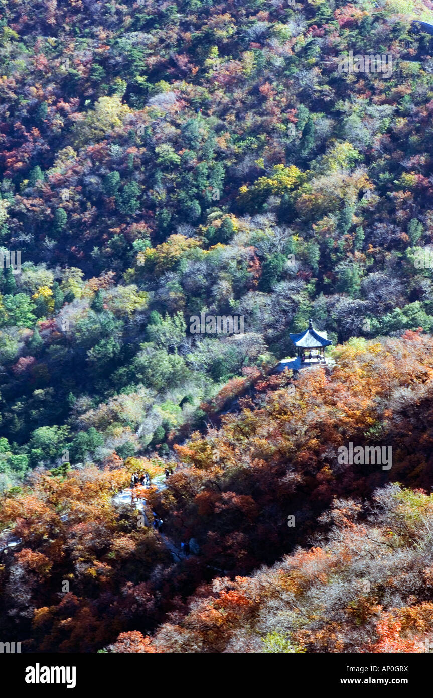 a pavilion in Fragrant Hills Park in the Western Hills Beijing China ...