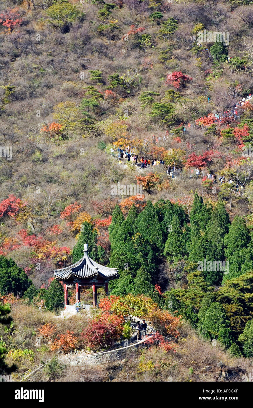 a pavilion in Fragrant Hills Park in the Western Hills Beijing China ...