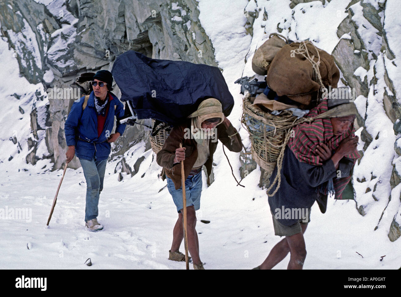Yeshi my Sirdar head Sherpa porters in the GANESH HIMAL NEPAL Stock ...