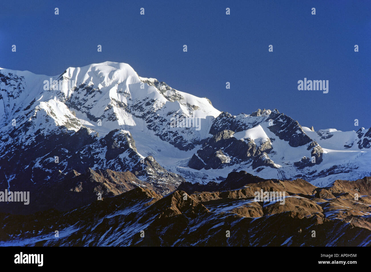 Himalaya peaks in the GANESH HIMAL NEPAL Stock Photo - Alamy