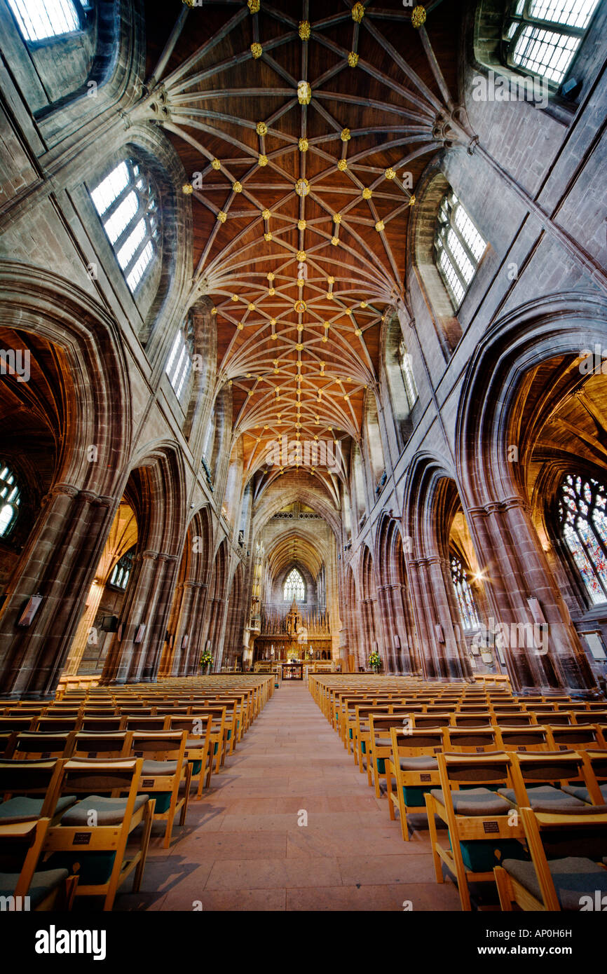 Interior view of Chester Cathedral. Chester, England, UK Stock Photo - Alamy