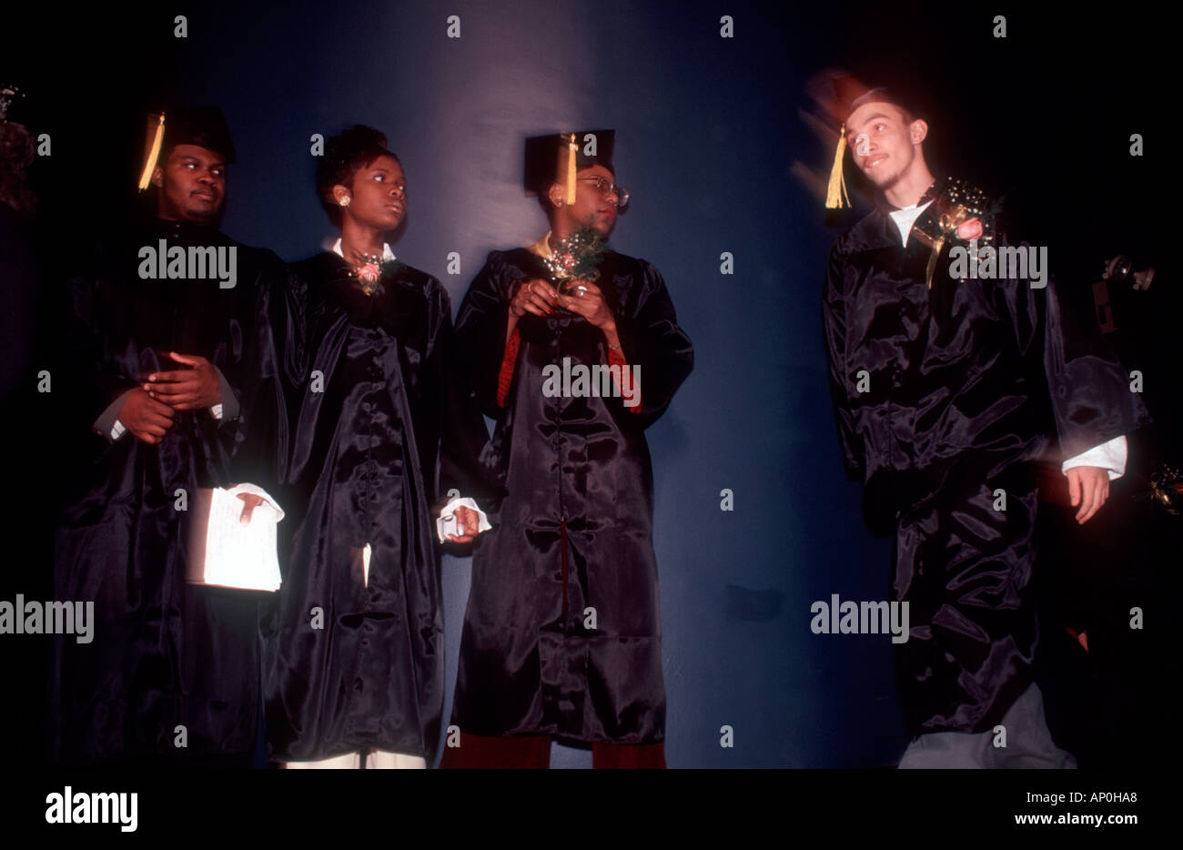 Students of City As High School in New York City at their graduation ...
