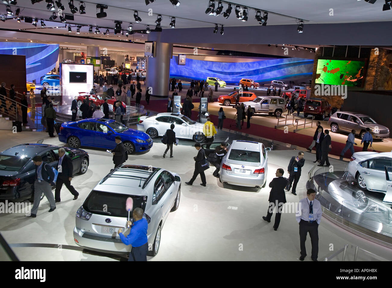 Detroit Michigan The North American International Auto Show Stock Photo ...