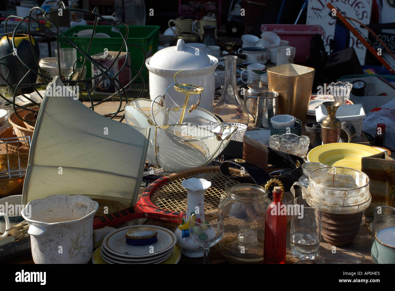 Things retrieved from a Recyling centre Stock Photo - Alamy