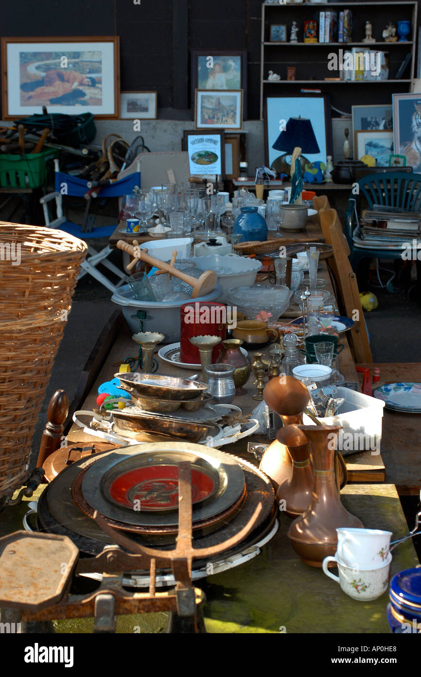 Things retrieved from a Recyling centre Stock Photo - Alamy