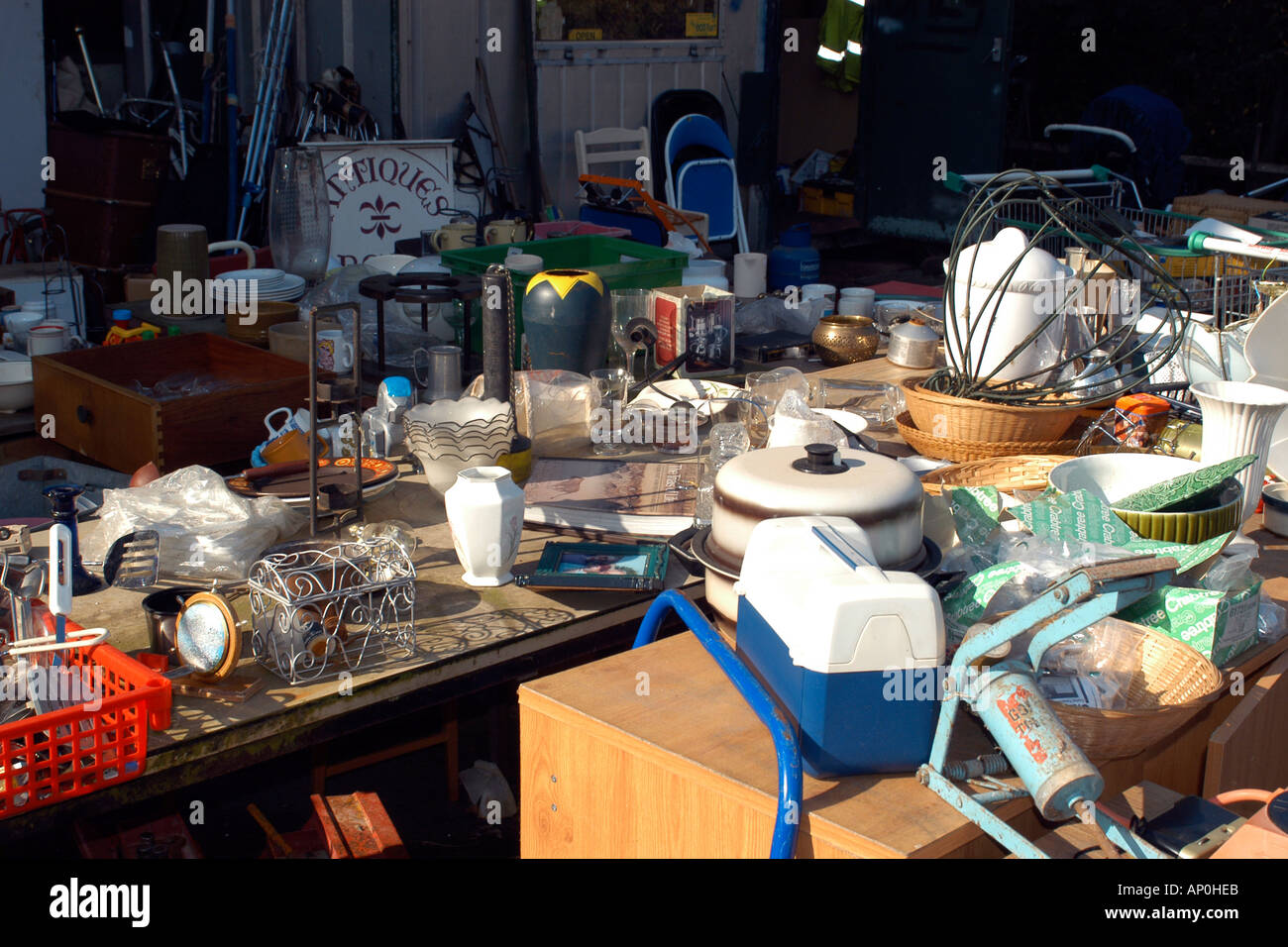Things retrieved from a Recyling centre Stock Photo - Alamy