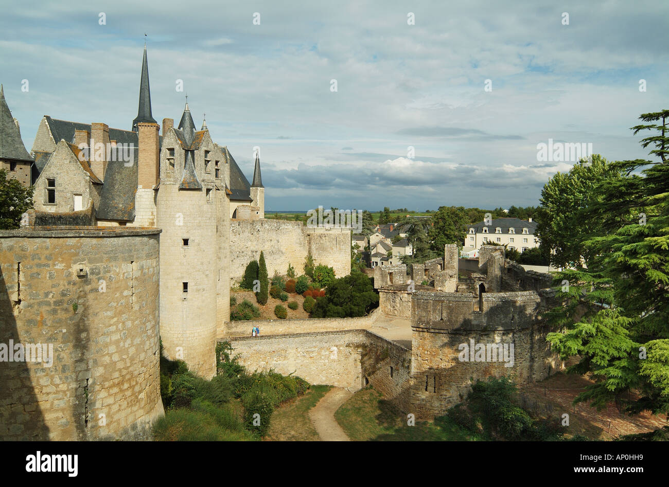 chateau montreuil bellay, loire valley, france Stock Photo - Alamy