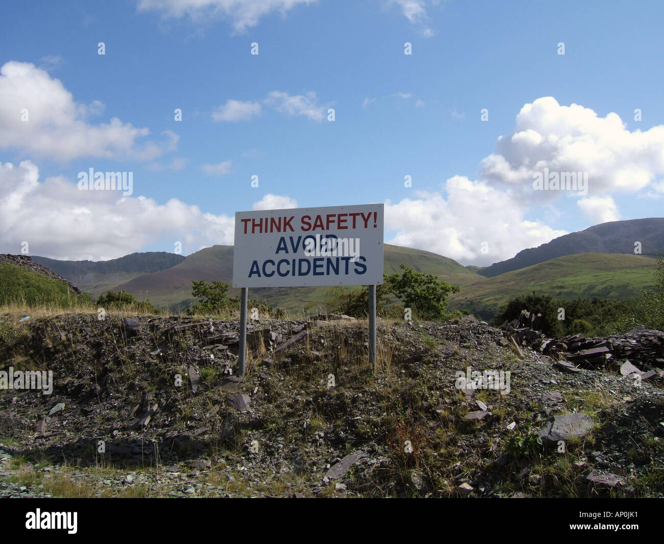 accident avoidance safety notice in countryside Stock Photo - Alamy