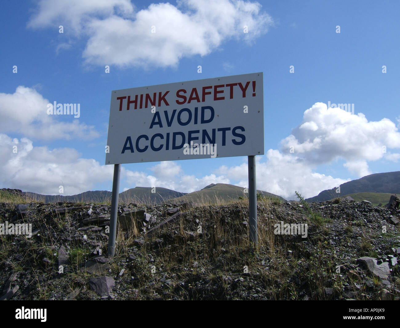 accident avoidance safety notice in countryside Stock Photo - Alamy