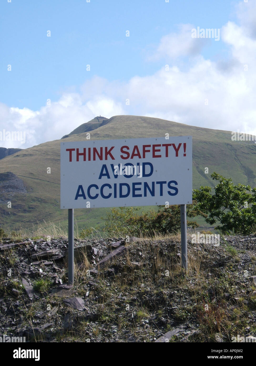 accident avoidance safety notice in countryside Stock Photo - Alamy