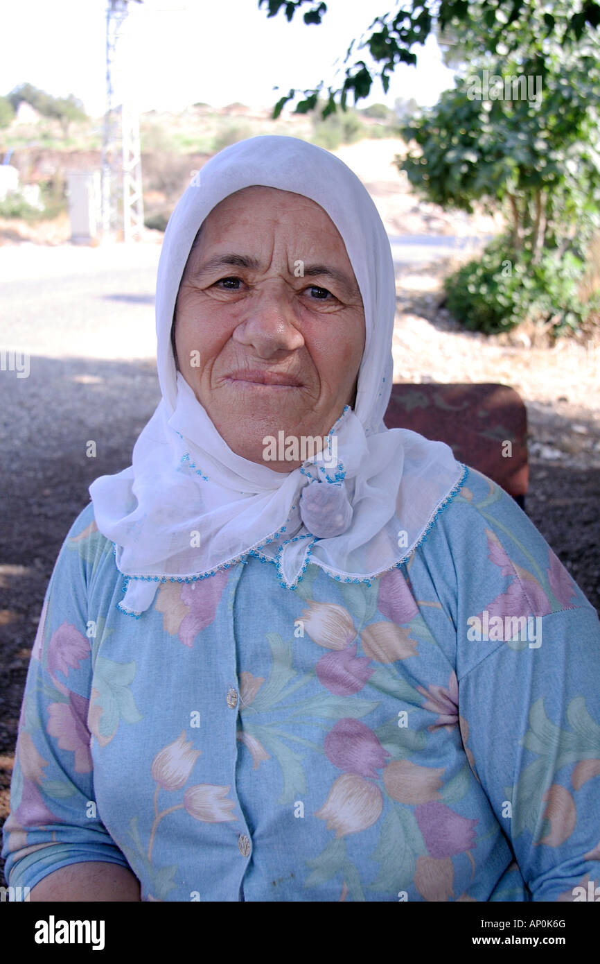 old turkish lady portrait south turkey Stock Photo - Alamy