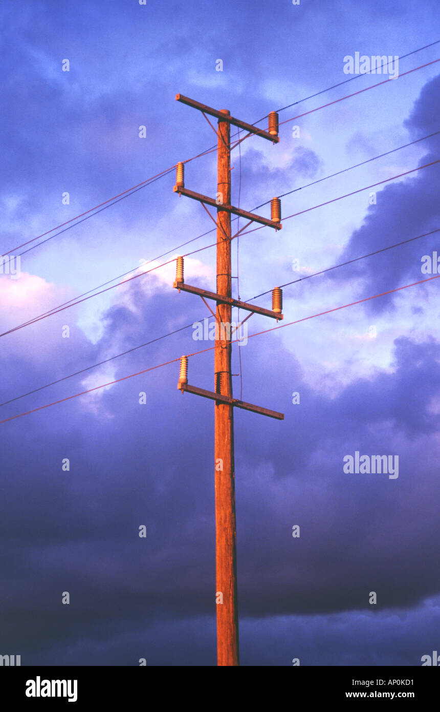 Pole telegraph hi-res stock photography and images - Alamy