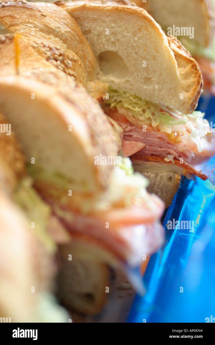 closeup of a giant party sandwich Stock Photo - Alamy