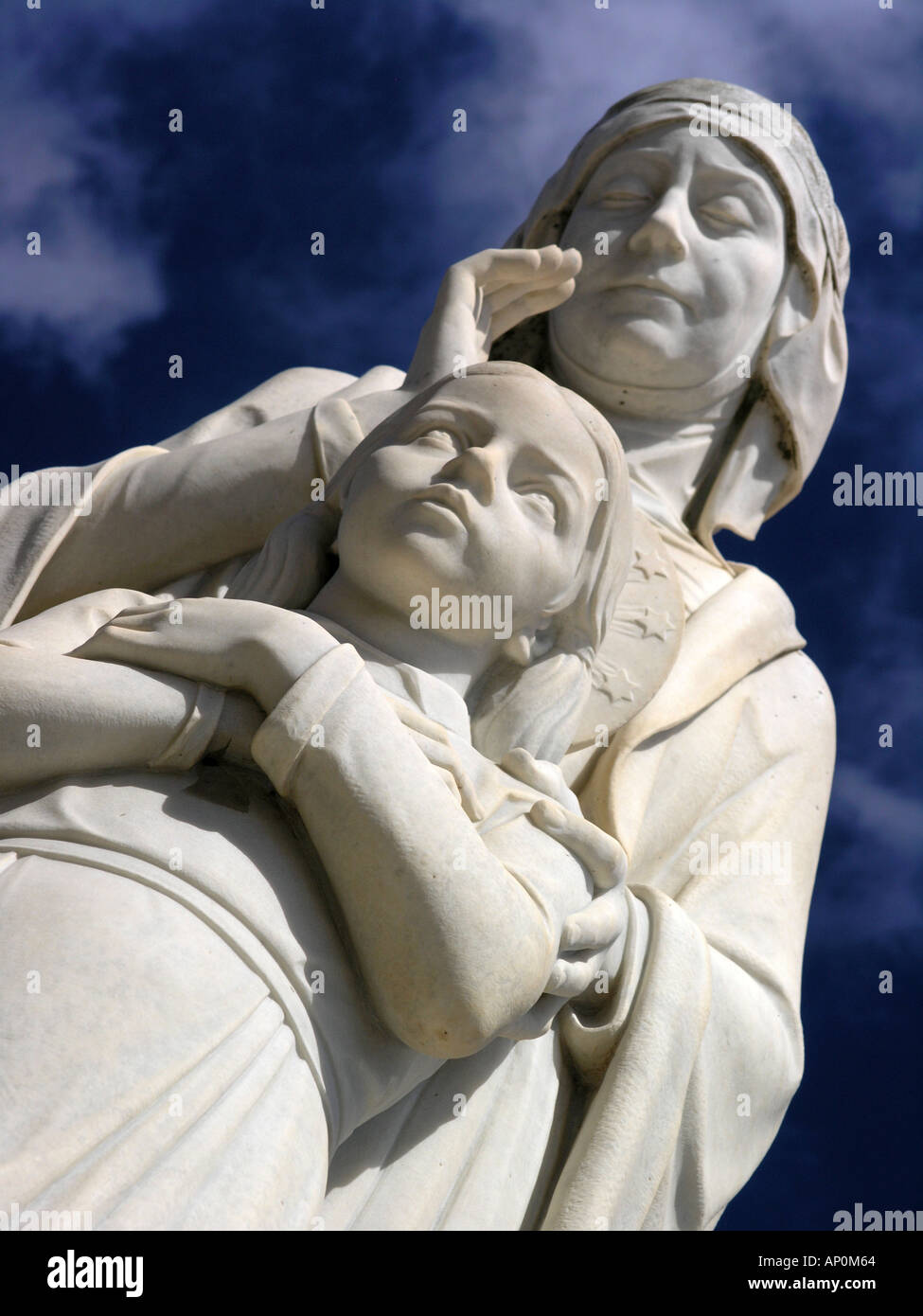 Mother and Child statue Gozo Malta Stock Photo - Alamy