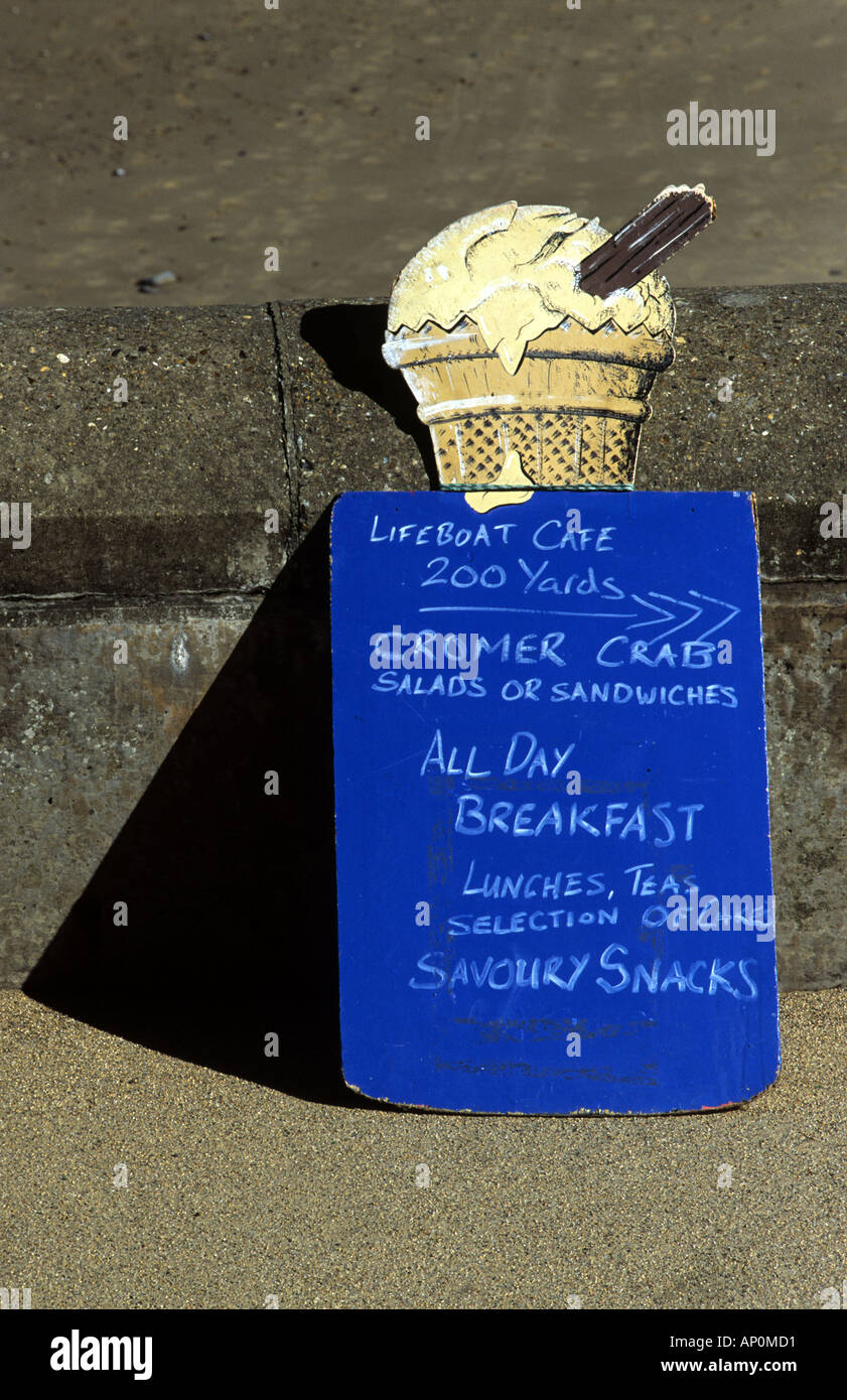 Cromer crab sign hi-res stock photography and images - Alamy