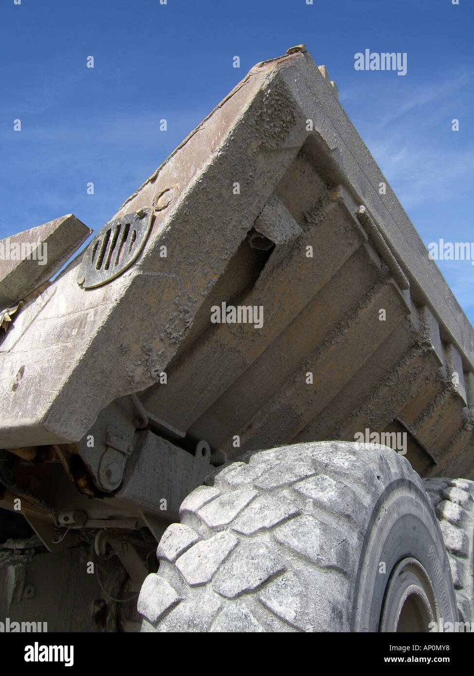 giant earth removal truck on building site Stock Photo - Alamy