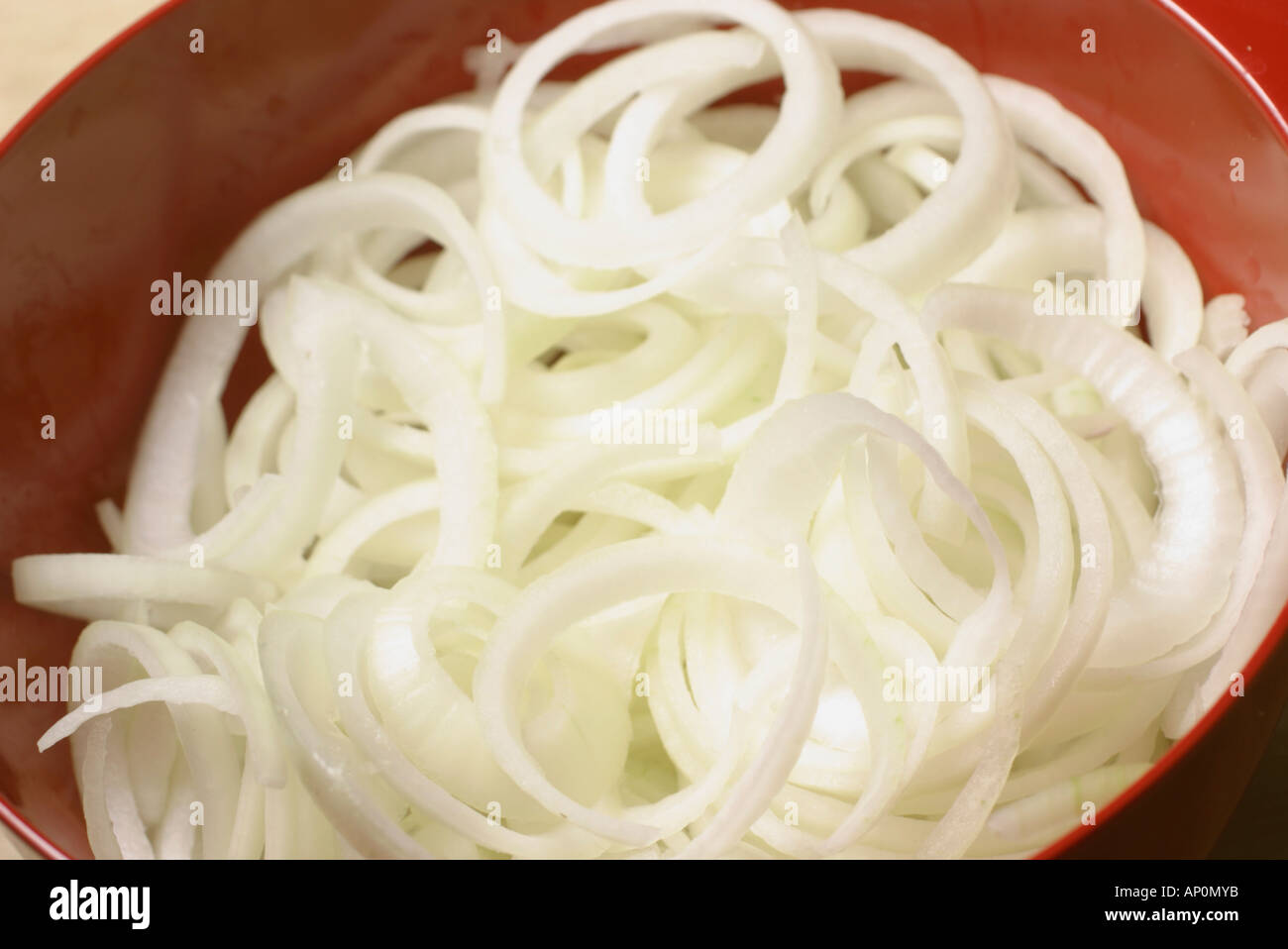 sliced raw onion Stock Photo - Alamy