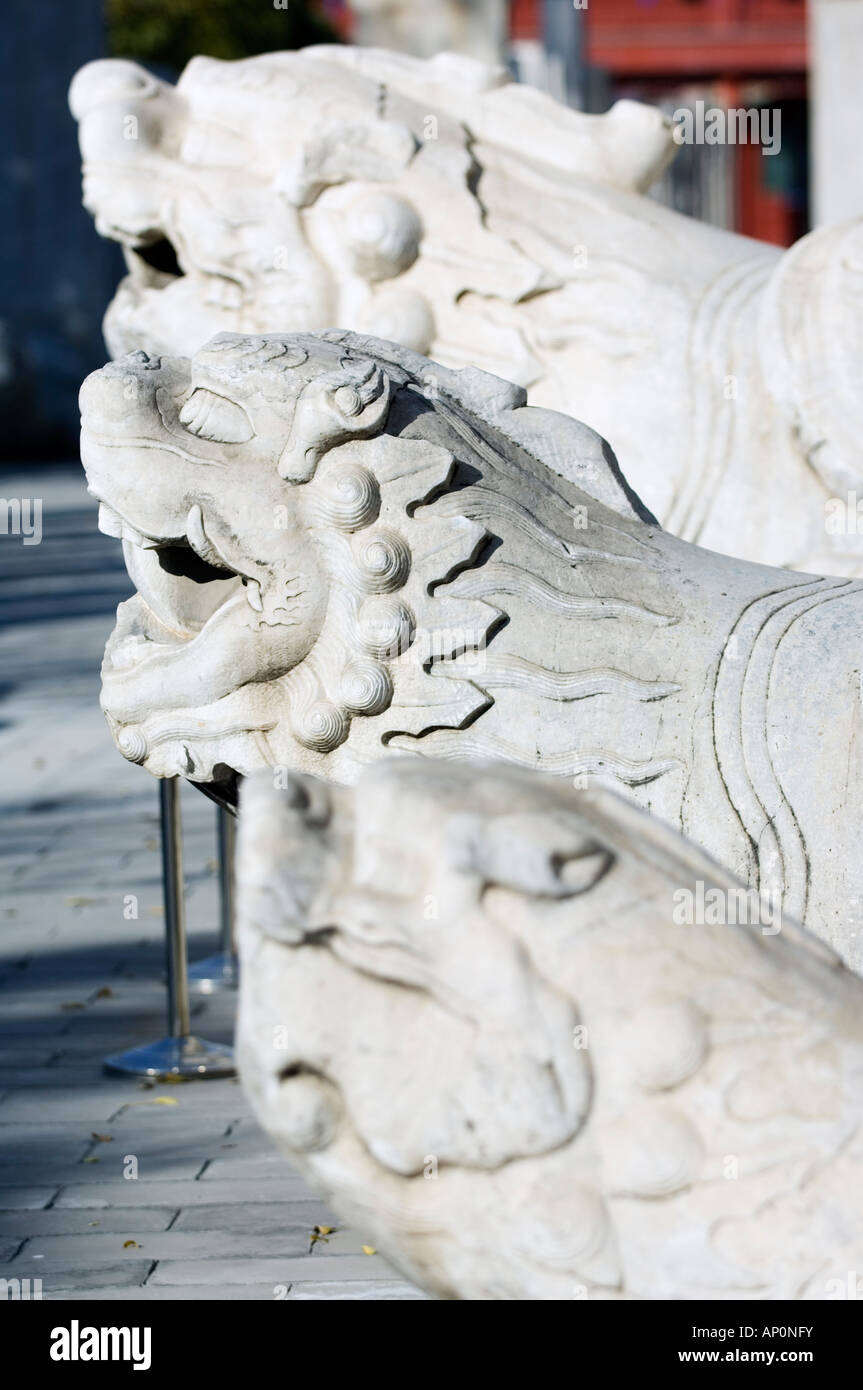 dragon statue at Zhen Jue temple Beijing China Stock Photo - Alamy