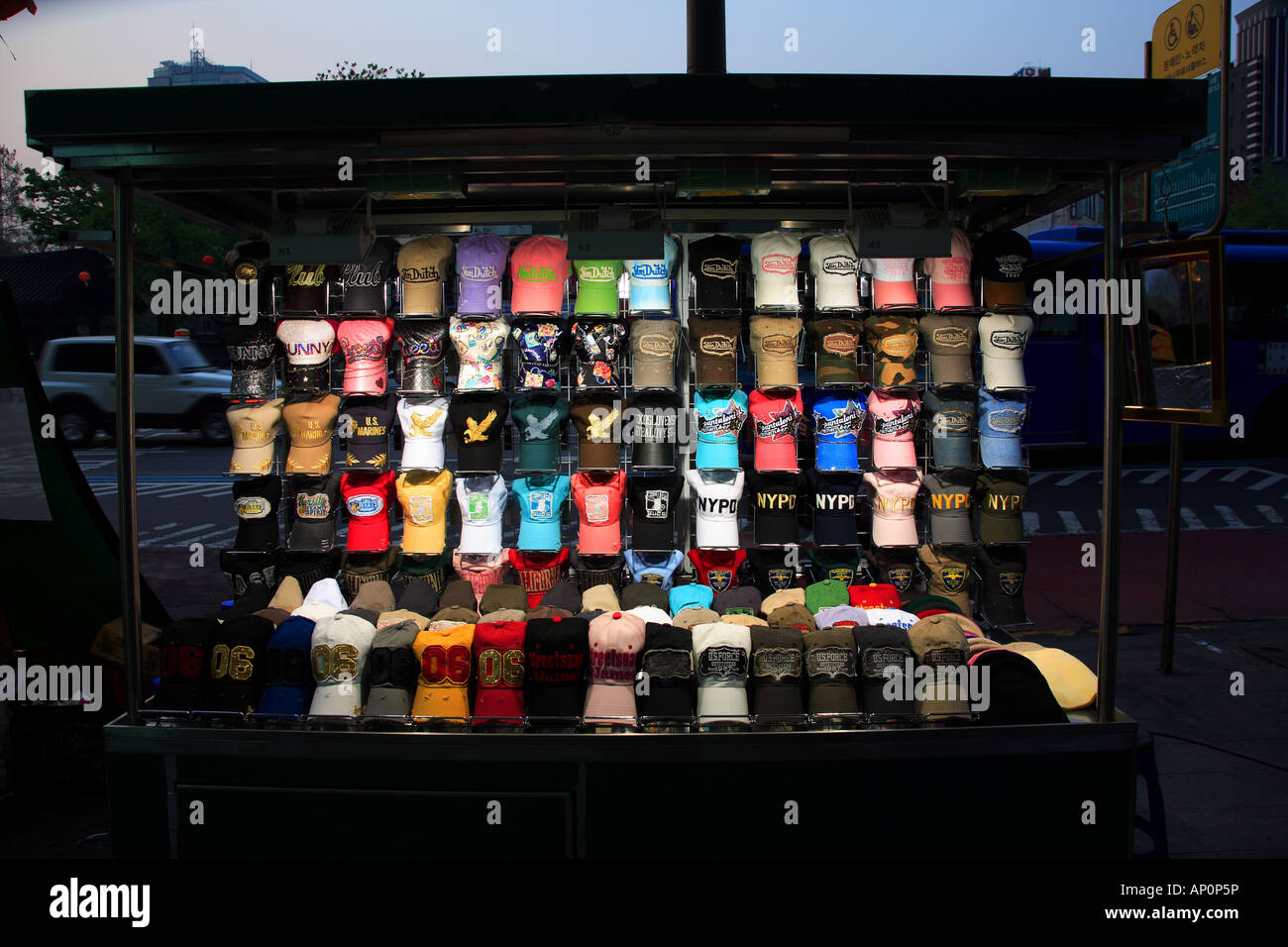 The caps stand at Seoul in Korea Asia Stock Photo - Alamy