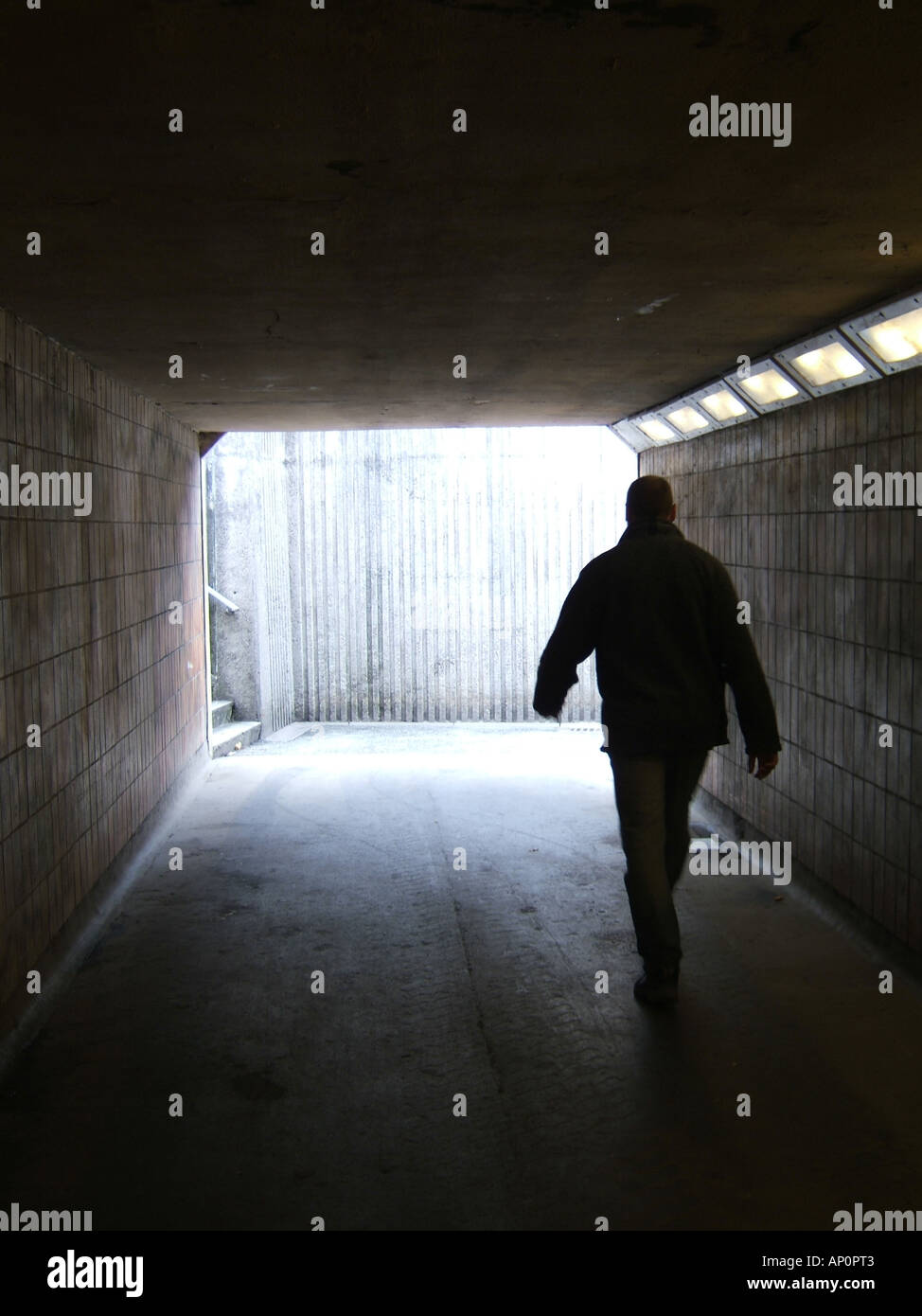 urban landscape city subway passage way Stock Photo - Alamy