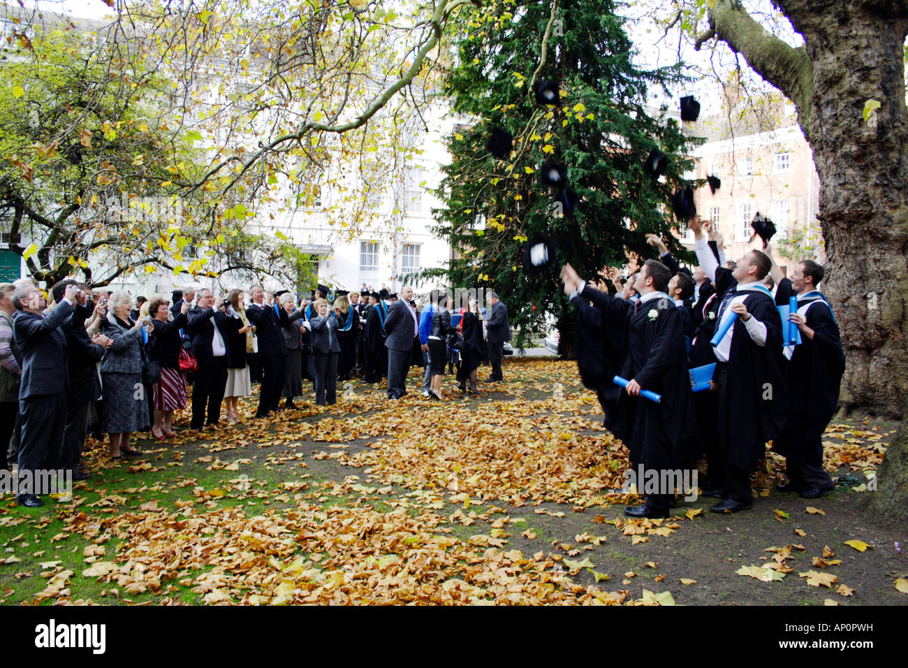 Graduates from Worcester University having their photographs taken on ...