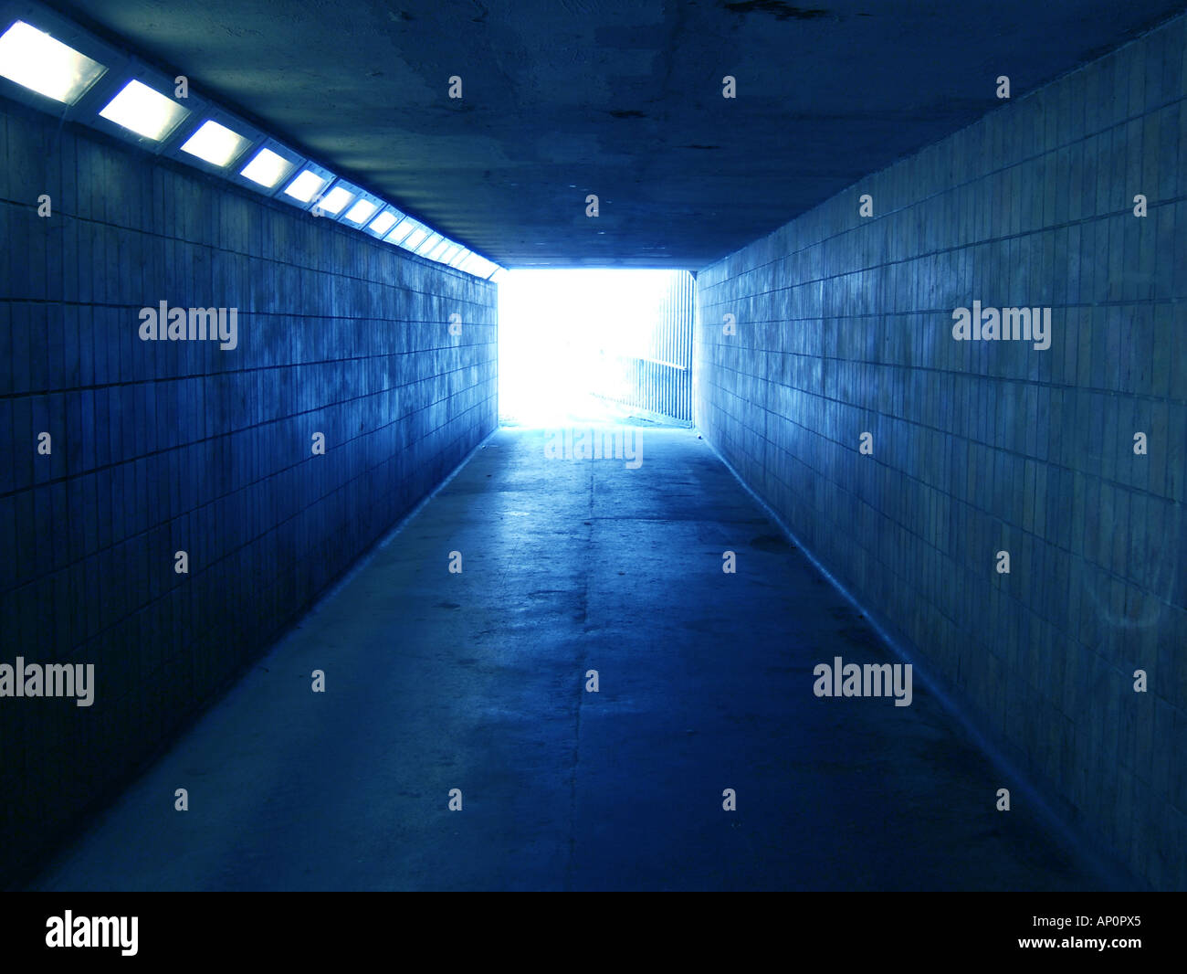 urban landscape city subway passage way Stock Photo - Alamy