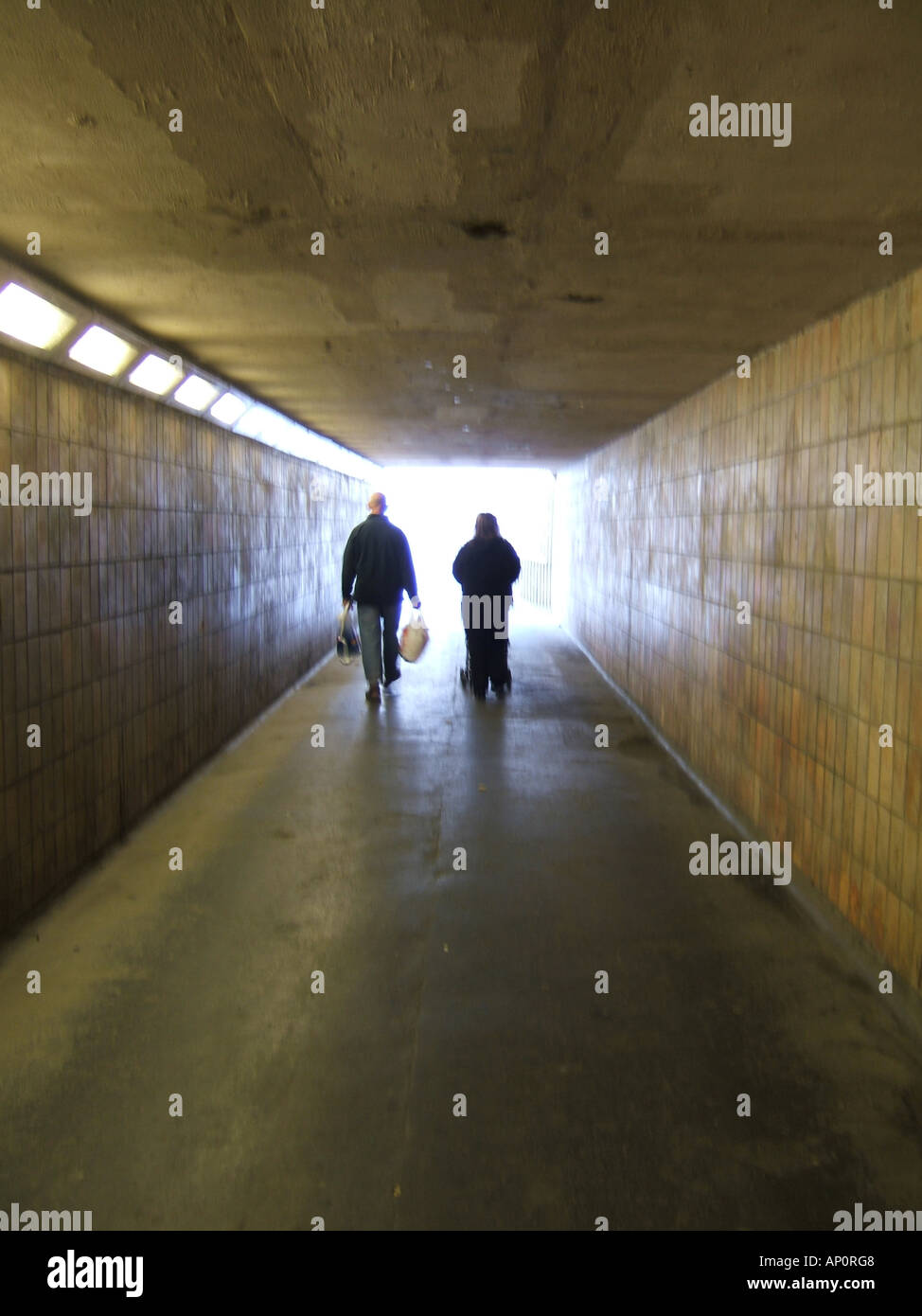 urban landscape city subway passage way Stock Photo - Alamy
