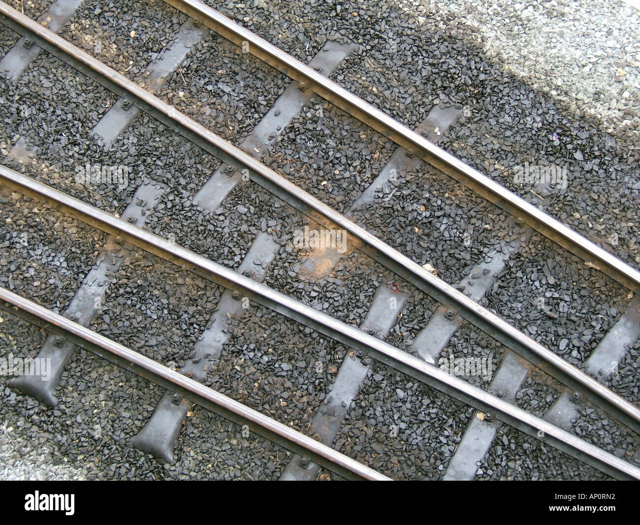 aerial view of rail track Stock Photo - Alamy