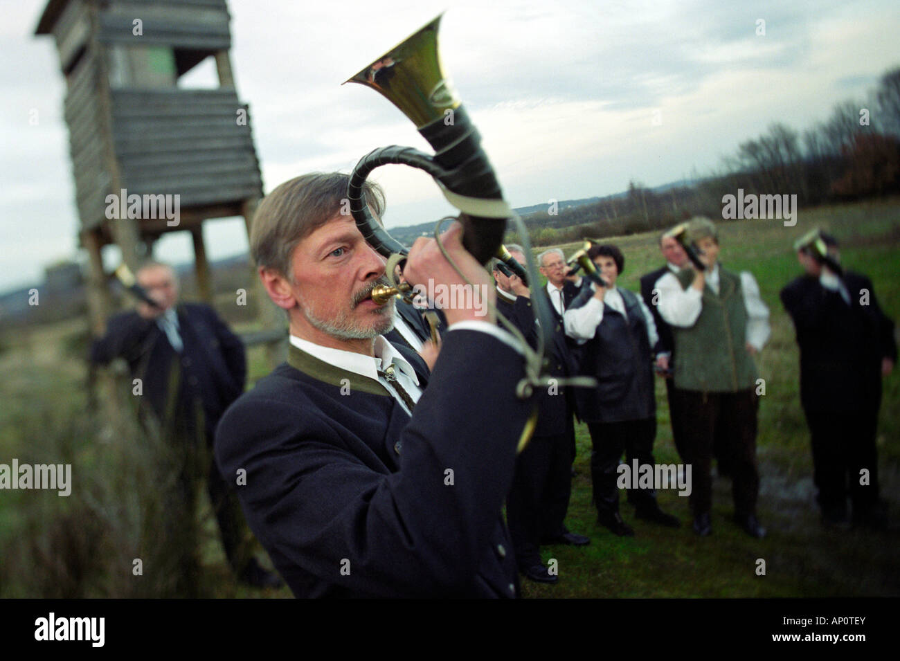 Playing horns hi-res stock photography and images - Alamy
