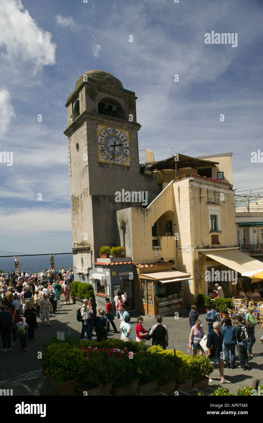 Clock tower piazza umberto capri hi-res stock photography and images ...