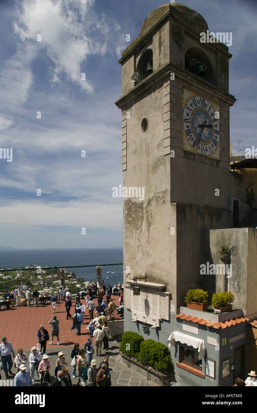 Clock tower piazza umberto capri hi-res stock photography and images ...
