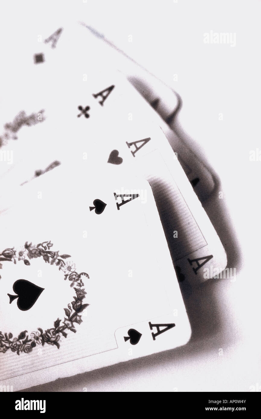 Card game, four aces Stock Photo - Alamy