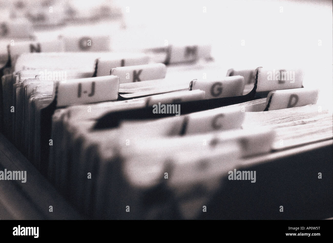 Card index, files Stock Photo - Alamy