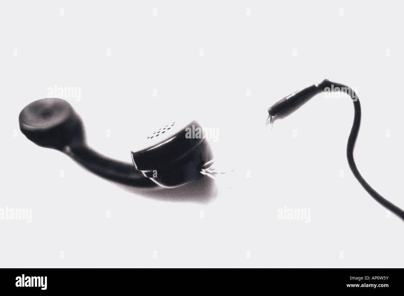 Defective telephone receiver Stock Photo - Alamy