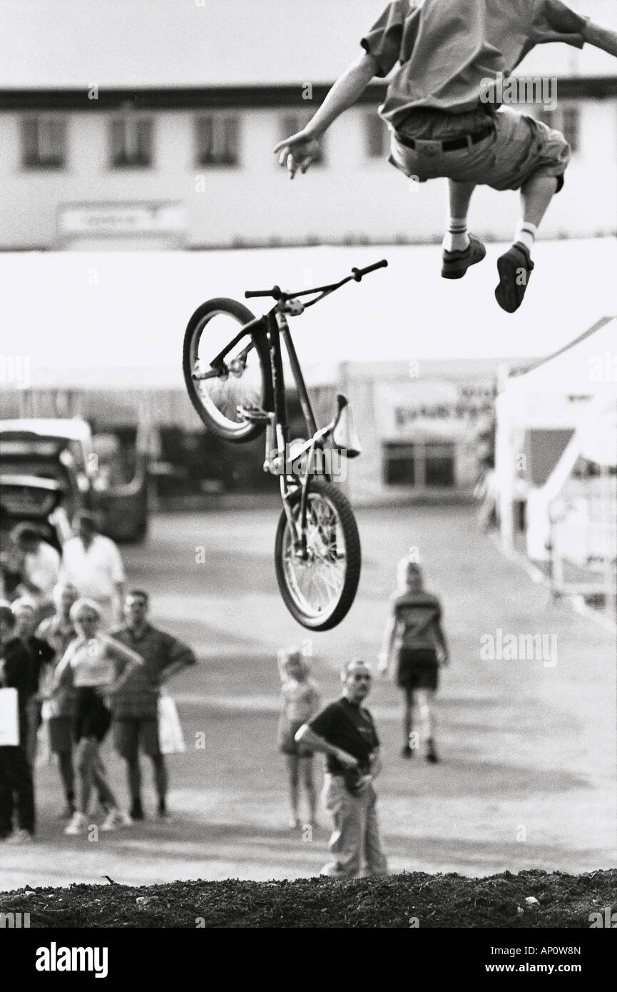 Jump, BMX driver Stock Photo - Alamy