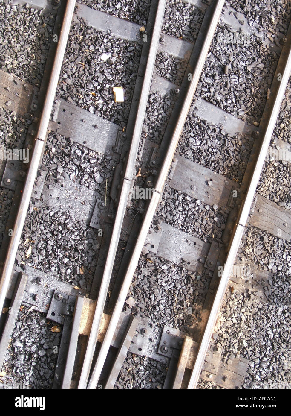 aerial view of rail track Stock Photo - Alamy