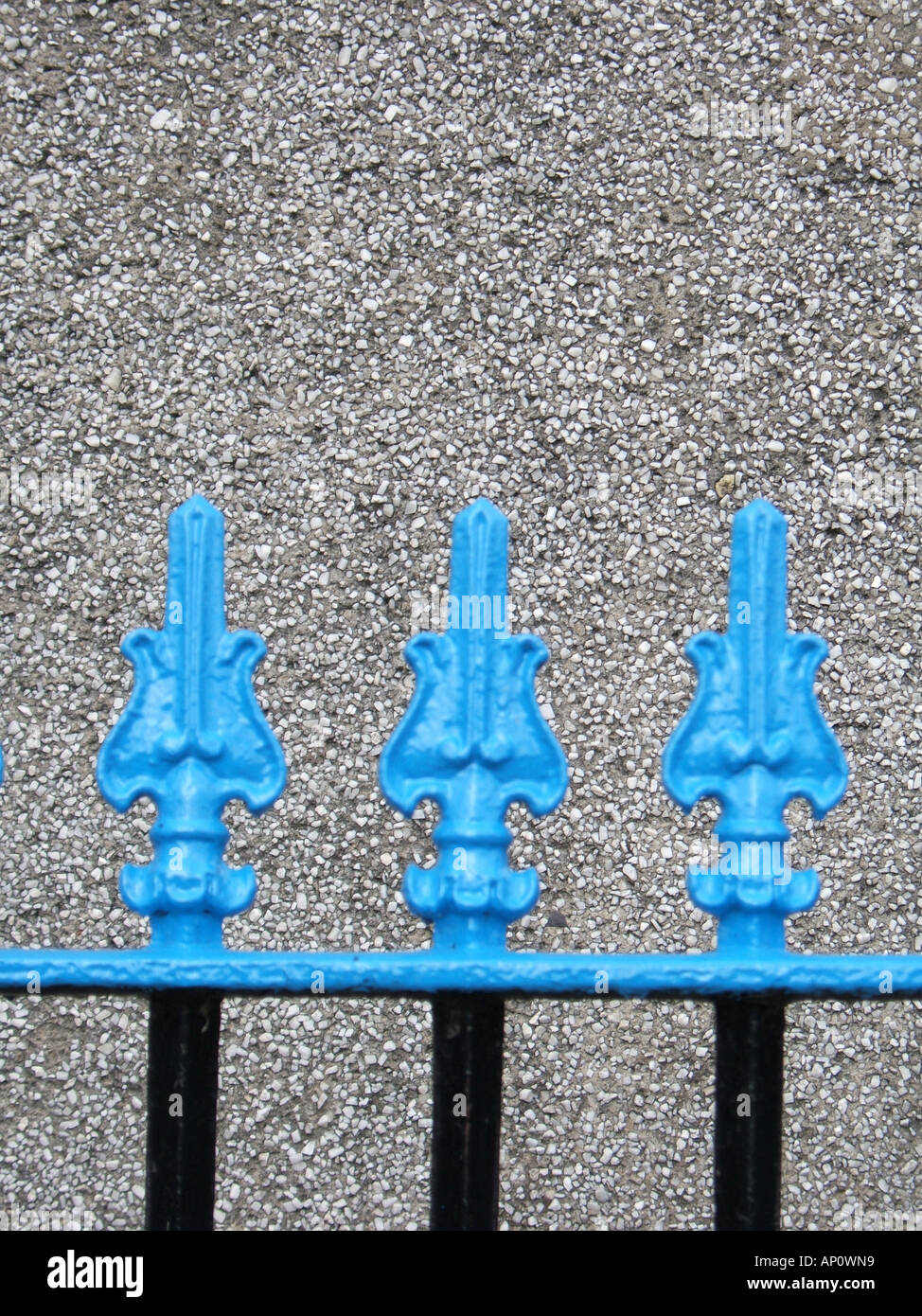 high fence with spikes Stock Photo - Alamy