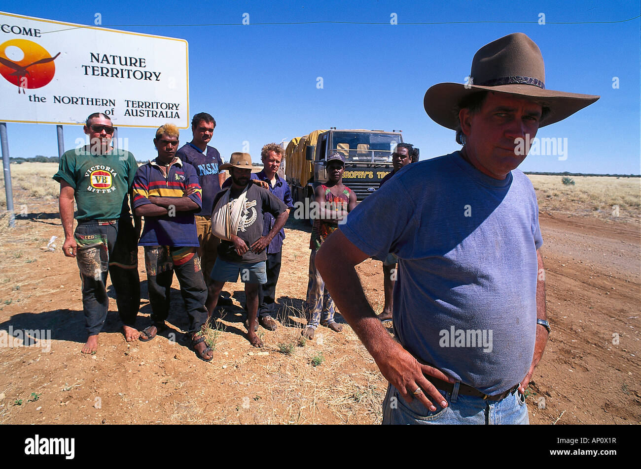 Fred Brophy's Boxing Crew, Outback, Australia Stock Photo - Alamy