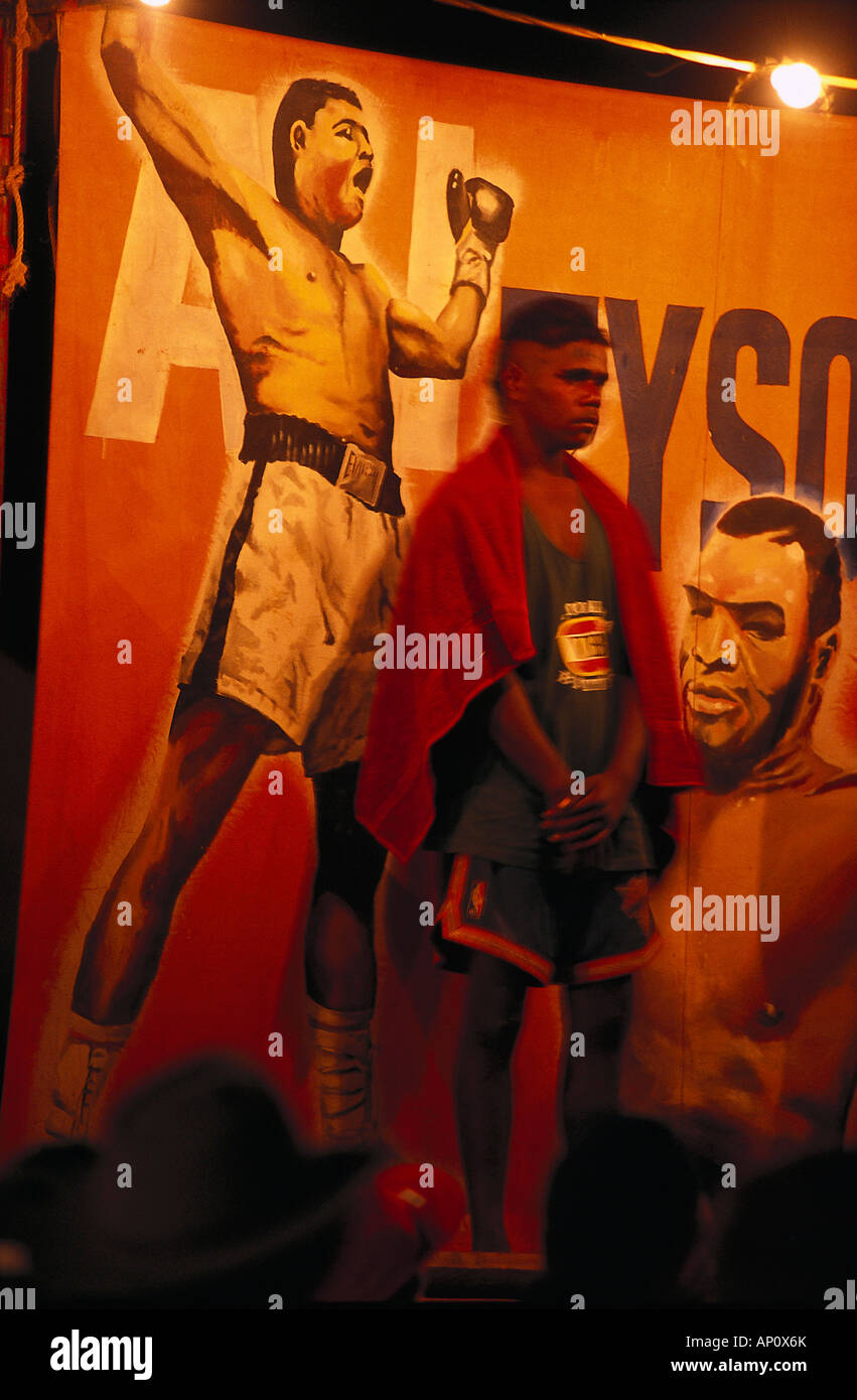 Presentation of boxers Little Italy and Afro Savage, boxing event, Fred ...