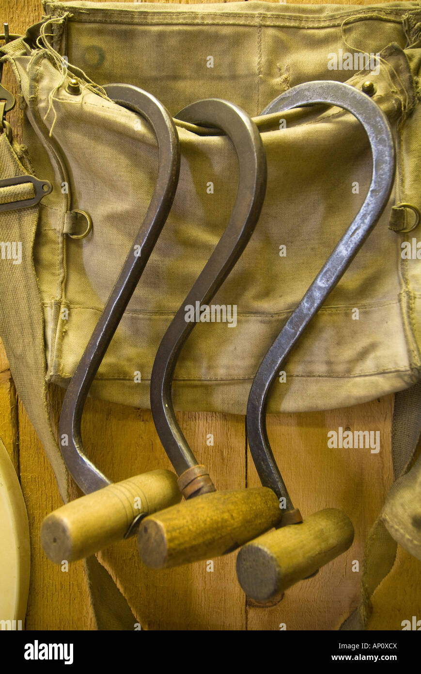 Bill hook sack dock docker haul work hold tool implement wrought iron ...