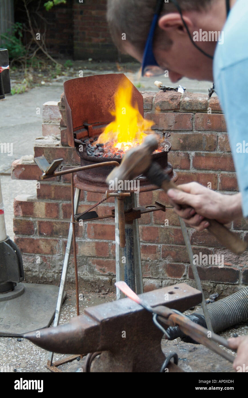 blacksmith smithy trade skill furnace hammer anvil forge coke tong iron ...