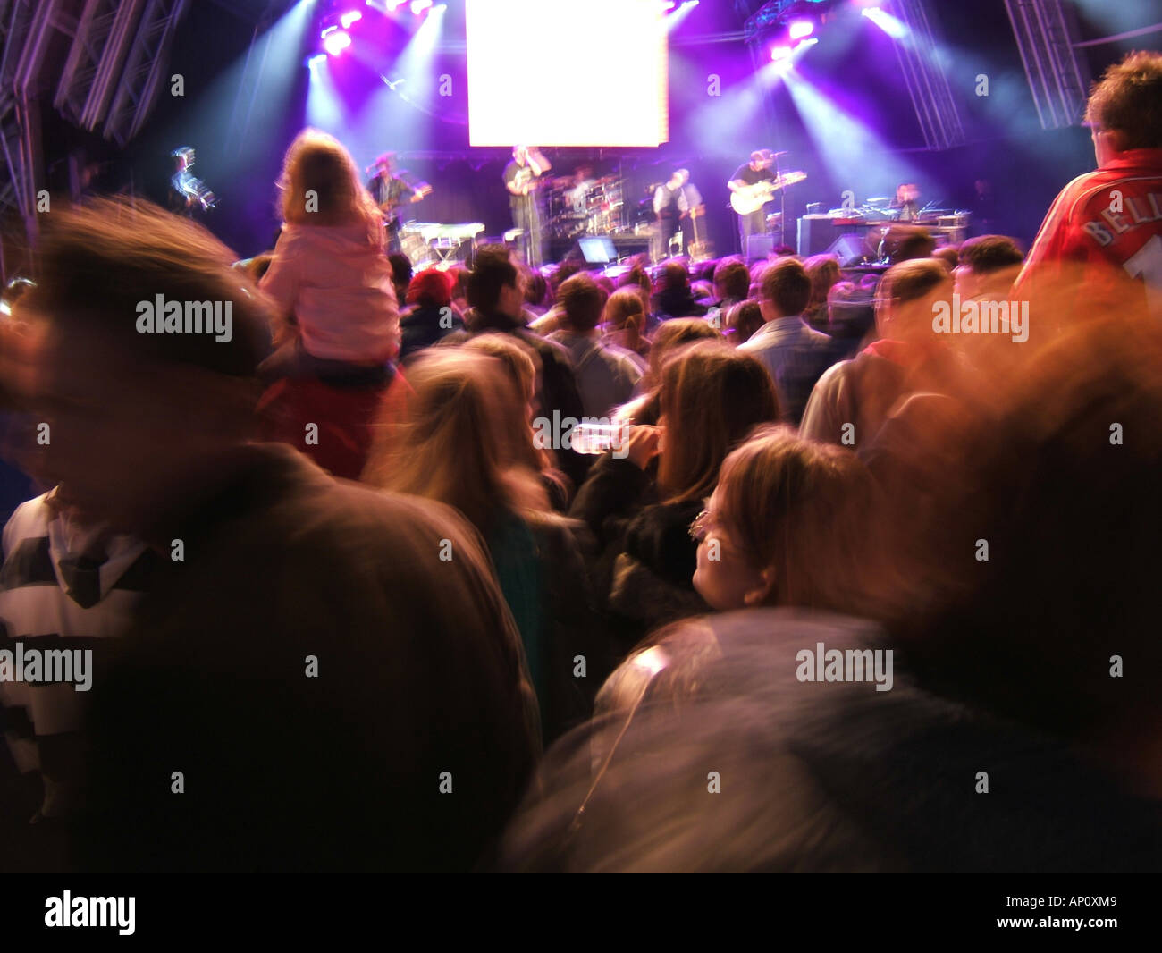 crowd in music concert at night Stock Photo - Alamy