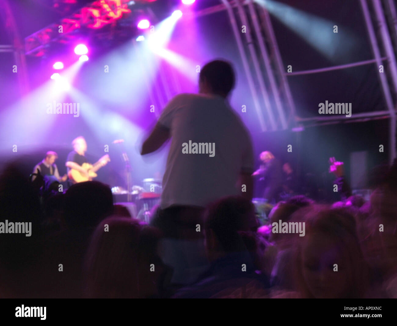 crowd in music concert at night Stock Photo - Alamy